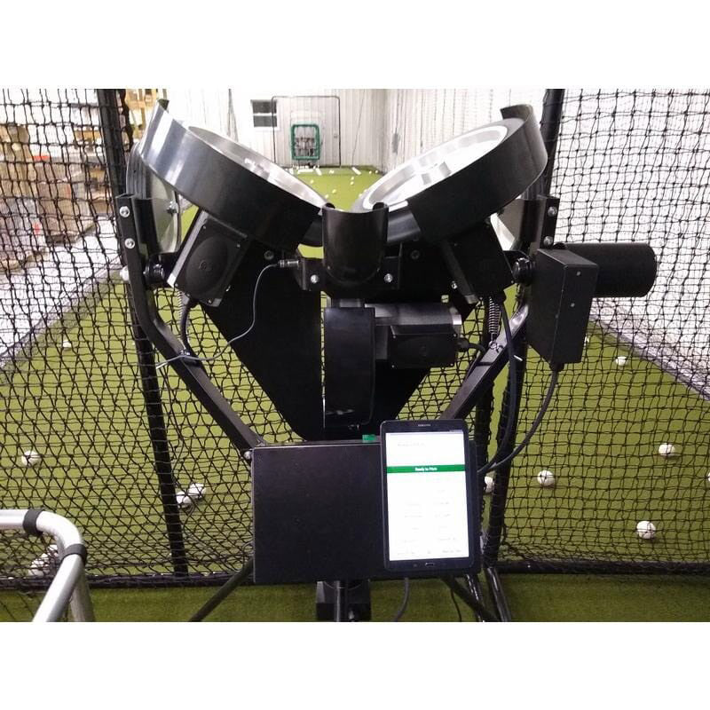 Spinball iPitch Programmable 3 Wheel Pitching Machine — USA Sports Outlet